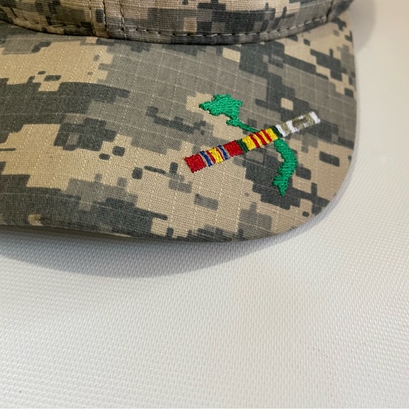 military | Accessories | Vietnam Vet Camouflage Cap With Embroidered ...